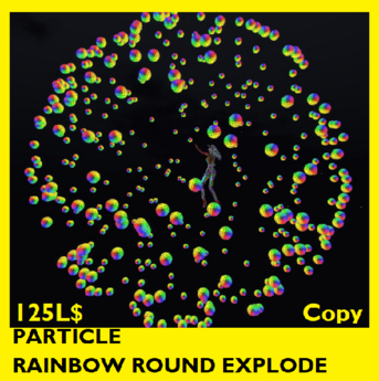 Second Life Marketplace - PARTICLE RAINBOW ROUND EXPLODE